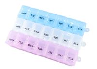 China Mini Portable Plastic Pill Organizer Pill Box For Daily And Travel Use for sale
