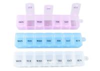China 7 Grid Weekly Take Medicine Pill Box Organizer For Home And Travel Use for sale