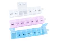 China 7 Grid Colorful Weekly 7 Day Medicine Organizer For Home Travel for sale