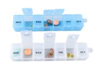 China Athmedic Food Grade Weekly Pill Box Organizer Colored Medicine Store for sale