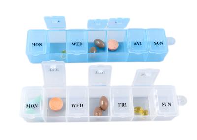 China Athmedic Food Grade Weekly Pill Box Organizer Colored Medicine Store for sale