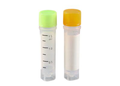China Medical Grade Polypropylene Screw Lips 2D Cryogenic Tubes For Science Lab for sale