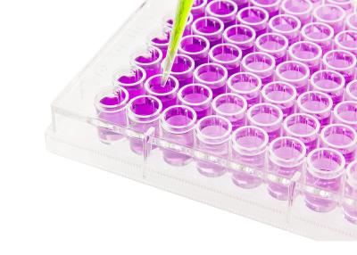 China Clear Bottom 96 Well Cell Culture Plate For Cell Culture Media Volume for sale