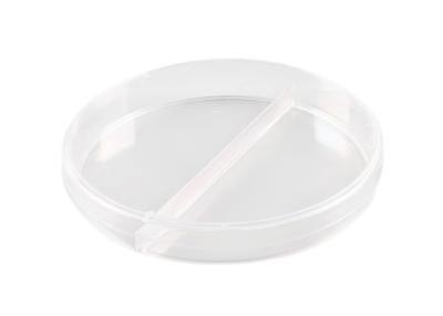 China Life Science Research Tissue Culture Petri Dish 2 Compartment for sale