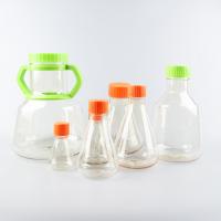 China Plastic Erlenmeyer Shake Flasks Laboratory Consumables Conical Flasks For Cell Culture for sale