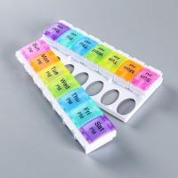 China 7 Grid Weekly Take Medicine Pill Box Organizer For Home And Travel Use for sale
