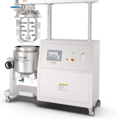China Lotions Fixed Vacuum Emulsifier Mixer 316l Vacuum Homogenizer for sale
