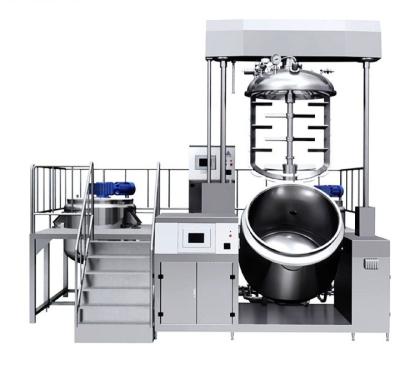 China High Speed  Mixing High Shear Dispersing Emulsifier Homogenization Vacuum Emulsifying Machine for sale