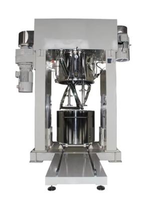 China 10L Polyurethane Sealant Laboratory Planetary Mixer Heated Double Vacuum Emulsifier Mixer for sale