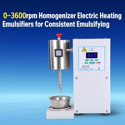 China 0-3600rpm Homogenizer Electric Heating Emulsifiers for Consistent Emulsifying for sale