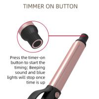 China Smart Long Barrel Automatic Hair Curler Rotating Ceramic Curling Iron for sale
