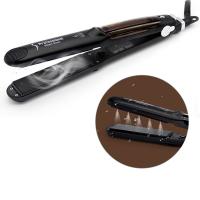 China Infrared Nano Titanium Flat Iron Automatic Steam Hair Straightener for sale