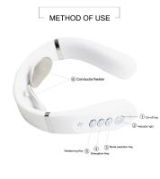 China Cordless Rechargeable Pulse Neck Massager Electric Wireless Neck Massager With Heat for sale