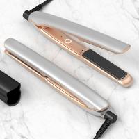 China Ceramic Hair Straightener Flat Iron Hair Straightener Curling Wand Double Ceramic Ionic Flat Iron Hair Straightener for sale
