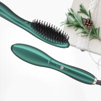China Ceramic Hot Electric Comb Brush Hair Straightener With Comb  Anti Scald for sale
