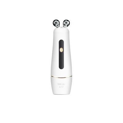 China Vibrating Face Massager Face Eye Skin Care Mini Electric EMS LED Light Face Massager for sale