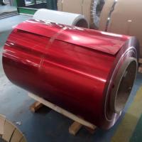 China 0.25mm PPGL Coil 1000-12000mm High Gloss PVDF Film for sale
