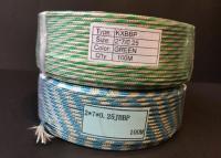 China 2x0.5mm 2x0.6mm 2x0.8mm Type E Thermocouple Extension Wire Metal Shield Fiberglass / PFA Insulated for sale