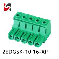 China SHANYE 2EDGSK-10.16 600V 65A 10.16mm Pluggable Terminal Block Female 2-24P for sale