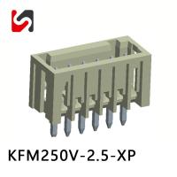 China KFM250V-2.5 300V 2.5mm Phoenix Pluggable Terminal Block Male 2-24P UL for sale