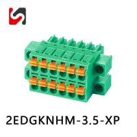 China SHANYE 2EDGKNHM-3.5 300V 8A Pluggable Terminal Block 2-24 Poles 3.5mm Pitch for sale