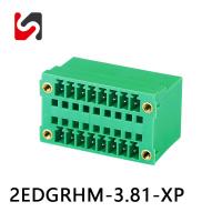 China SHANYE 2EDGRHM-3.81 3.81mm Pitch Pluggable Terminal Block Connector 2P-24P 300V 10A for sale