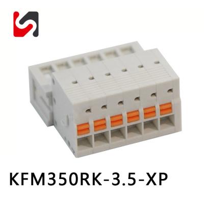China SHANYE KFM350RK-3.5 300V 10A 3.5mm Pluggable Terminal Blocks 2P-24P Male Female for sale