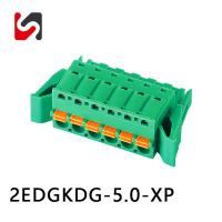 China SHANYE 2EDGKDG-5.0 300V 8A Pluggable Terminal Block 2-24 Poles 5.0mm Pitch for sale