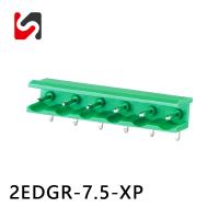 China Pluggable Terminal Block 2EDGR-7.5 300V 10A 7.5mm Pitch 2-24 Poles for PCB for sale