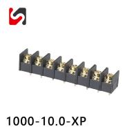 China Single Row Terminal Block 300V 25A 10.0mm Pitch Electrical Barrier Strip 2-24 Poles for sale