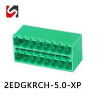 China SHANYE 2EDGKRCH-5.0 300V 8A Pluggable Terminal Block Panel Mount 5.0mm Pitch for sale