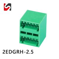 China SHANYE 2EDGRH-2.5 2.5mm Pitch Pluggable Terminal Block Male 300V 10A for PCB for sale