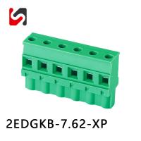China 2EDGKB-7.62 Pluggable Terminal Block 300V 10A 7.62mm Pitch 2-24P High Quality for sale
