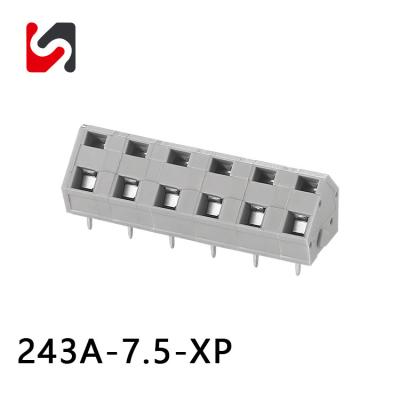 China KF243A-7.5 7.5mm Pitch Spring Clamp Terminal For Application Sample Catalog for sale