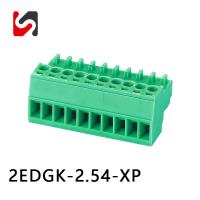 China 2EDGK-2.54 300V 8A Screw Terminal Block 2.54mm Pitch Pluggable PCB Connector for sale