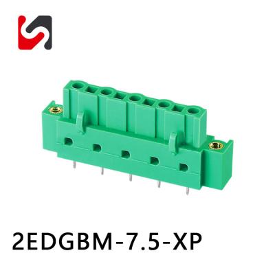 China 2EDGBM-7.5 300V 10A weidmuller pluggable terminal block for sale