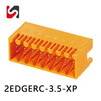 China Shanye 2EDGERC-3.5 PCB Screw Terminal Block 300V 8A 2-24 Poles for sale