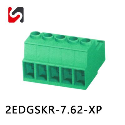 China SHANYE 2EDGSKR-7.62 300V 30A 7.62mm Pluggable Terminal Block 2P-24P UL for sale