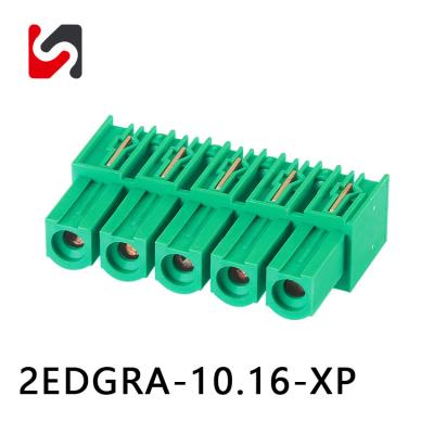 China Shanye 2EDGRA-10.16 10A 300V Pluggable Terminal Block Connector 2-24 Poles Replace Phoenix for sale