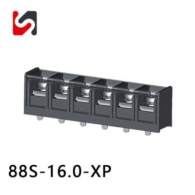China 65A 600V 16.0mm Pitch Terminal Barrier Block Strip Connector 2-24 Poles for sale