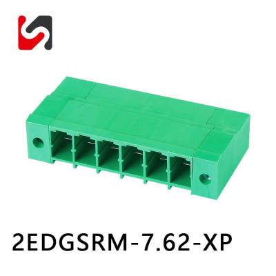 China SHANYE 2EDGSRM-7.62 7.62mm Pluggable Terminal Block Male 300V 30A UL for sale