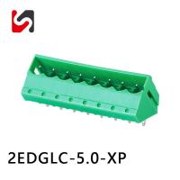 China 2EDGLC-5.0 300V 2 Pin 45 Degree Terminal Block PCB Connector 5.0mm Pitch for sale