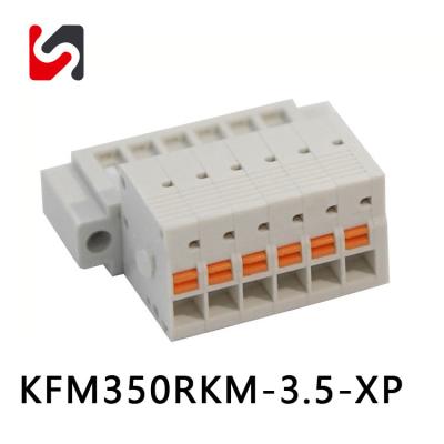 China KFM350RKM-3.5 300V 3.5mm Pluggable Terminal Block Male Female 2-24 Poles for sale