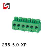 China Shanye 236-5.0 5.0mm Pitch PCB Terminal Block 300V 10A 2-24 Poles for sale
