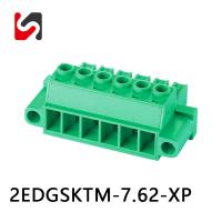 China SHANYE 7.62mm Pluggable Terminal Block 300V 30A Male Female 2-24 Poles for sale