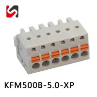 China SHANYE KFM500B-5.0 300V 10A Pluggable Terminal Block 5.0mm Pitch 2-24P PCB Connector for sale