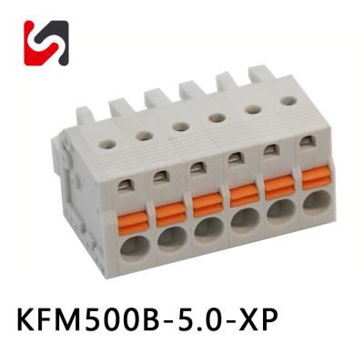 China SHANYE KFM500B-5.0 300V 10A Pluggable Terminal Block 5.0mm Pitch 2-24P PCB Connector for sale