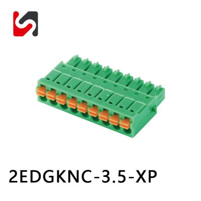 China SHANYE 2EDGKNC-3.5 300V 8A Pluggable Terminal Block 2-24 Poles for sale