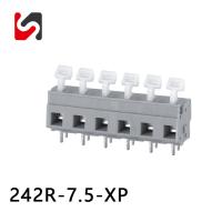 China PCB Terminal Block 5.0mm 7.5mm Pitch 2-24 Pin Rising Clamp Connector 300V 10A for sale