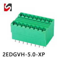 China SHANYE 2EDGVH-5.0 300V 10A Pluggable Terminal Block 5.0mm Pitch 2-24P for PCB for sale
